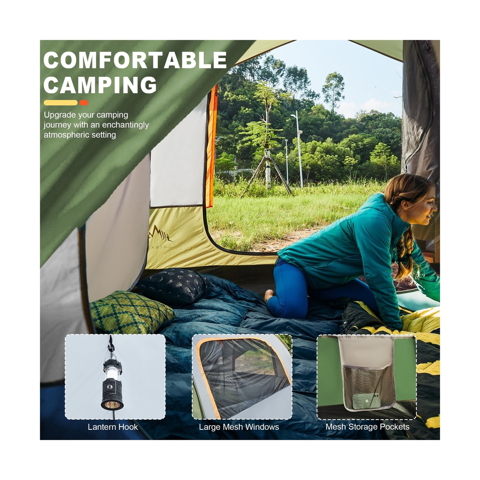 GoHimal SUV Tent for Camping, Waterproof PU3000mm Spacious Double Layer ...