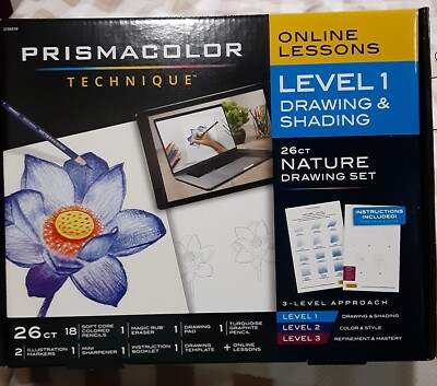 Art Supplies Prismacolor Technique Level 1 Drawing & Shading W/ Online ...
