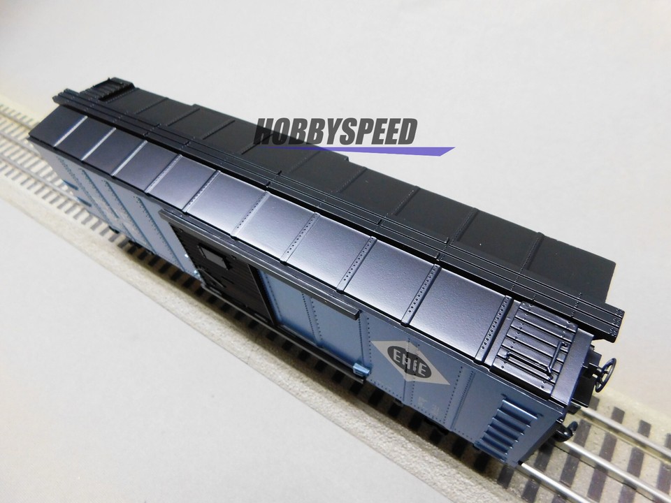 MTH RAILKING ERIE 40' STEEL BOXCAR #70335 O GAUGE railroad train 30 ...