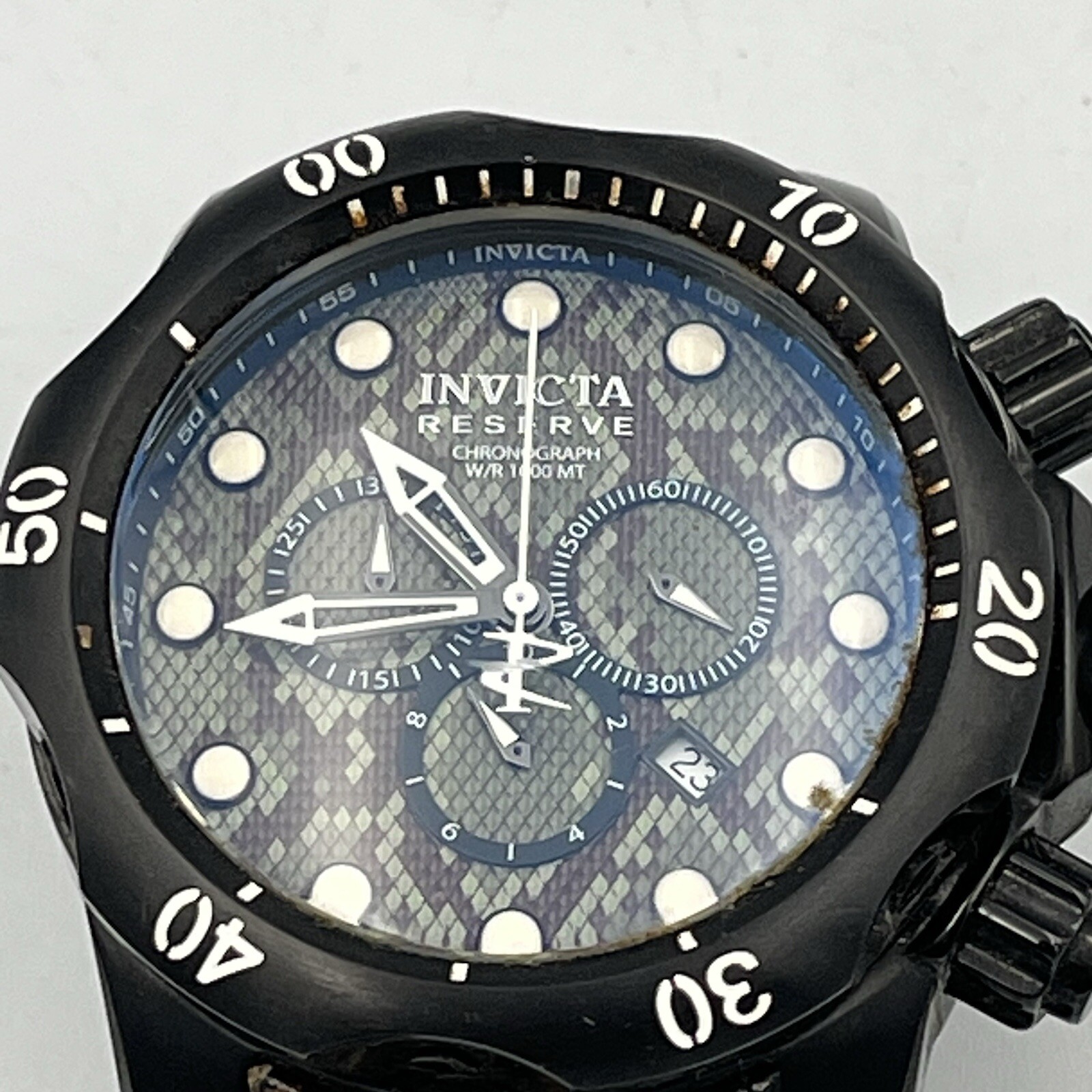 INVICTA RESERVE Venom 17151 Swiss Chronograph Snake Skin Men’s Watch ...