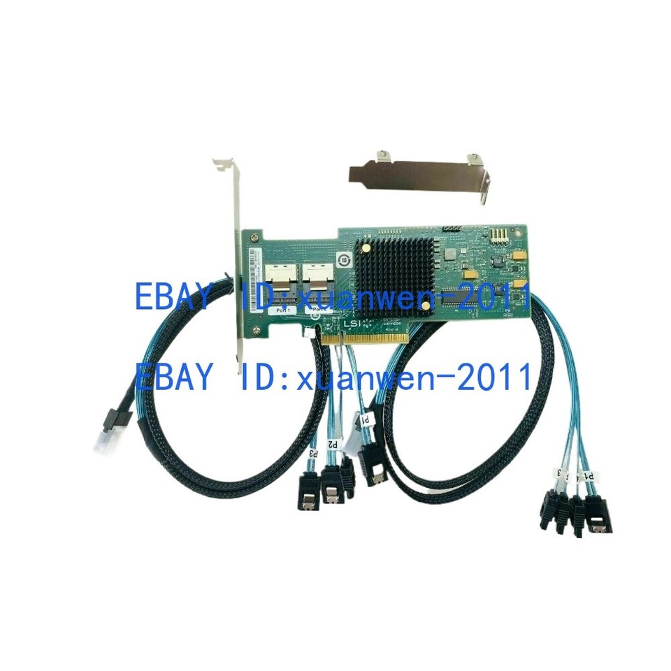 LSI 9220-8i 6G SAS HBA FW:P20 IT Mode ZFS FreeNAS unRAID 2* SFF-8087 ...