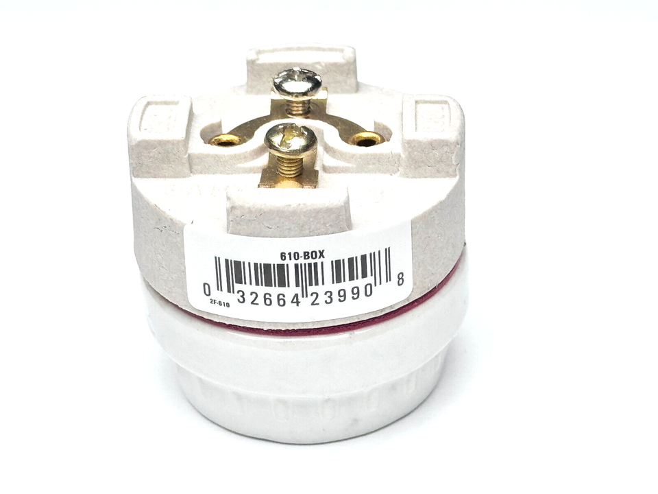 10 Pack - Eaton 2-Piece Ring Porcelain Sign Lamp Holder Medium E26 ...