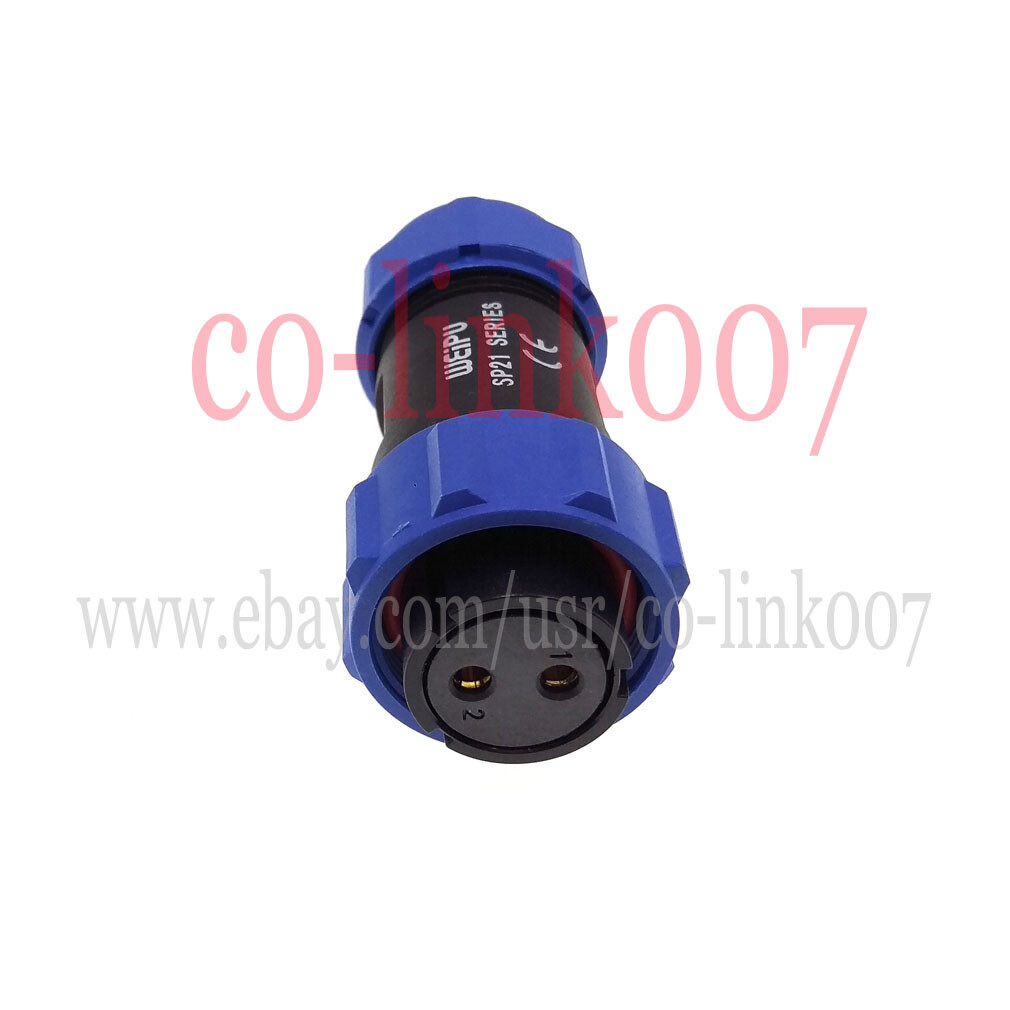 2pin Female Power Input Plug for Bluetti, Waterproof Aviation 2 Wire ...