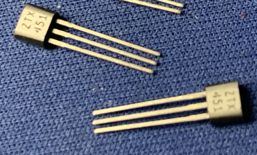 ZTX451 DII BJT NPN TRANSISTOR TO-92 TYPE RARE NOS | eBay