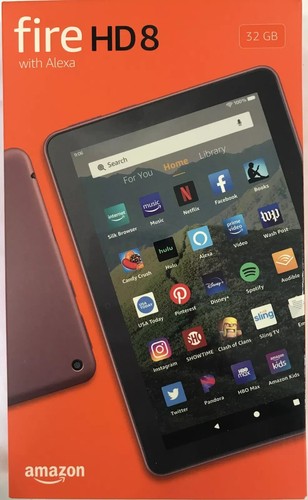 Amazon Fire HD 8 10th Gen. 32GB Tablet Wi-Fi 8" - Black (B099Z8HLHT ...