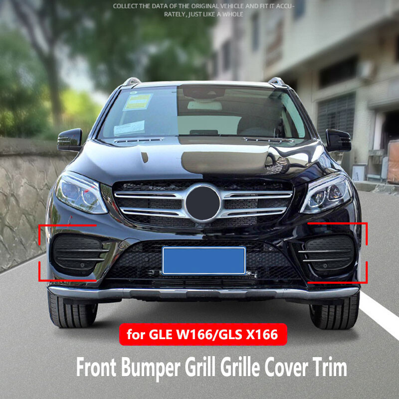 Front Bumper Grill Grille Cover Trim For Mercedes-Benz GLE W166 GLS ...