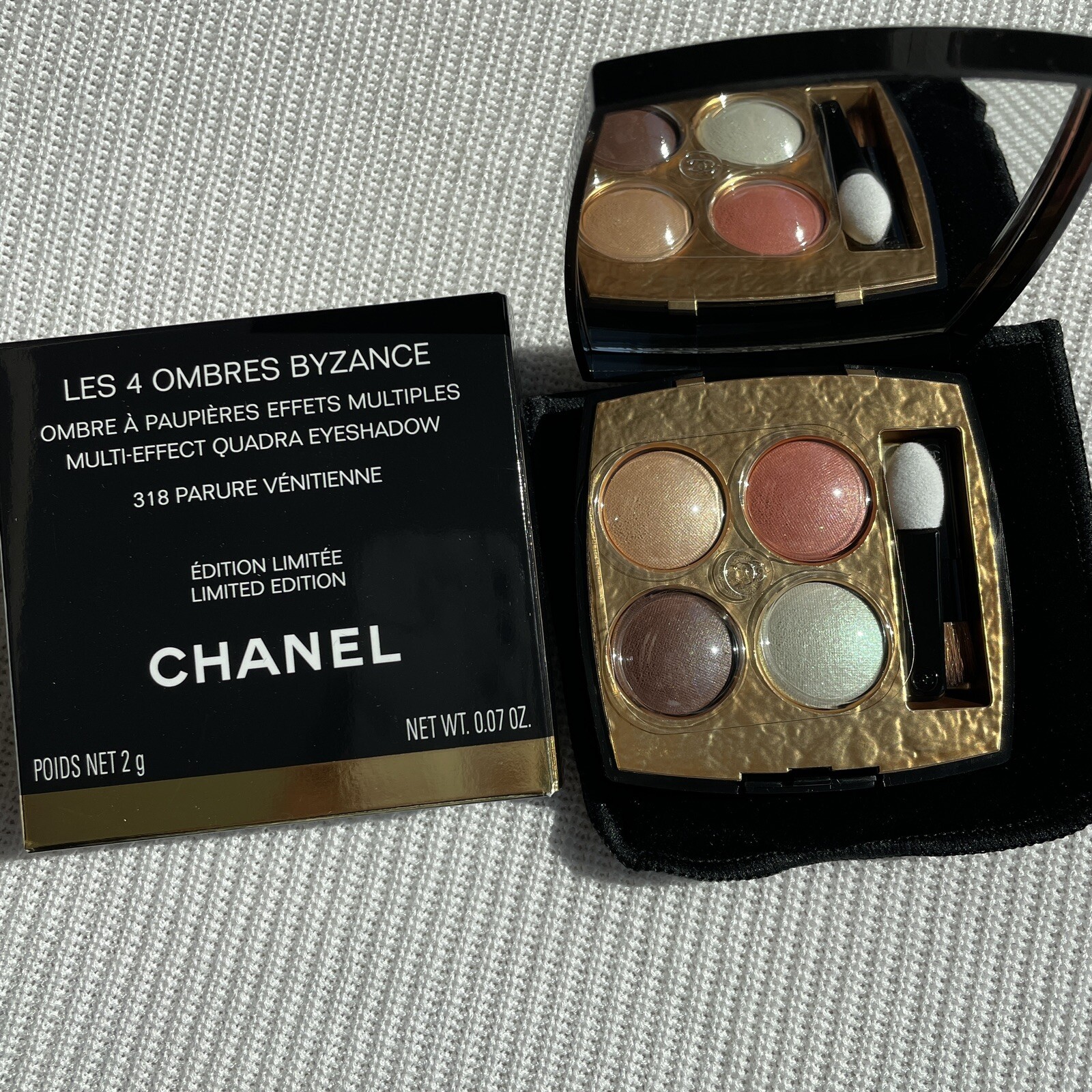 CHANEL LES 4 OMBRES BYZANCE 318 PARURE VENITENNE EYESHADOW LIMITED ...
