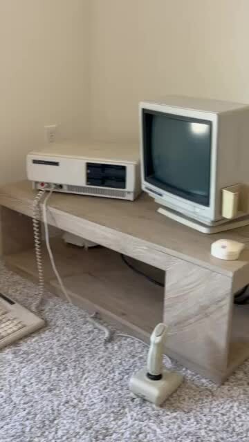 Vintage Tandy 1000 Personal Computer (1985) with Monitor, Joystick,5.25 ...