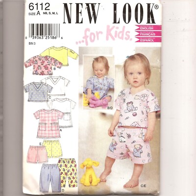 New Look for Kids 6112 Size A NB-L, Tops, Pants & Shorts, New Uncut | eBay