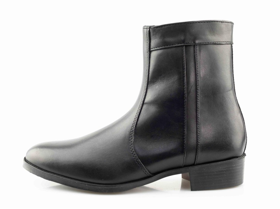 Mens Scimitar Leather Smart Inside Zip Dress Office Work Ankle Boots ...