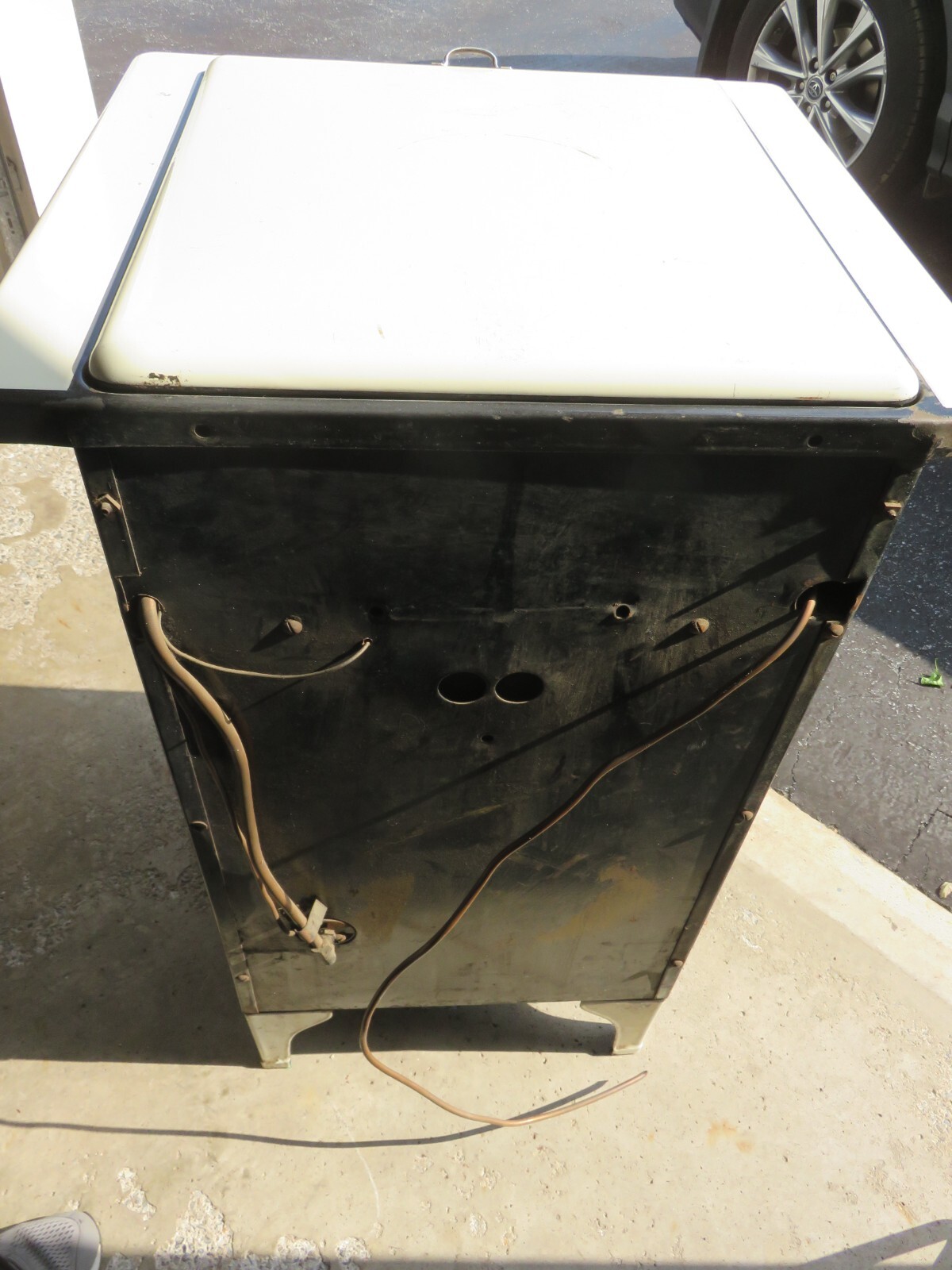 Vintage 1950's Sunray Gas Camper Stove / Oven 23" 4 Burners & Drawer | eBay