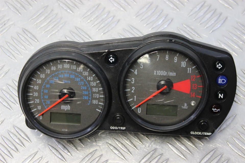 Kawasaki ZX 9 R Orologi Cruscotto Speedo 24k miglia ZX9R F1P F2P 2002 ...