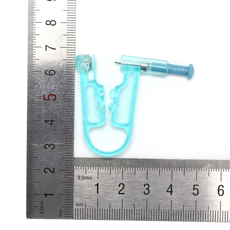 1Set NoPain Safety Ear Top Piercing Kit SafeSterile Body Piercing Gun ...