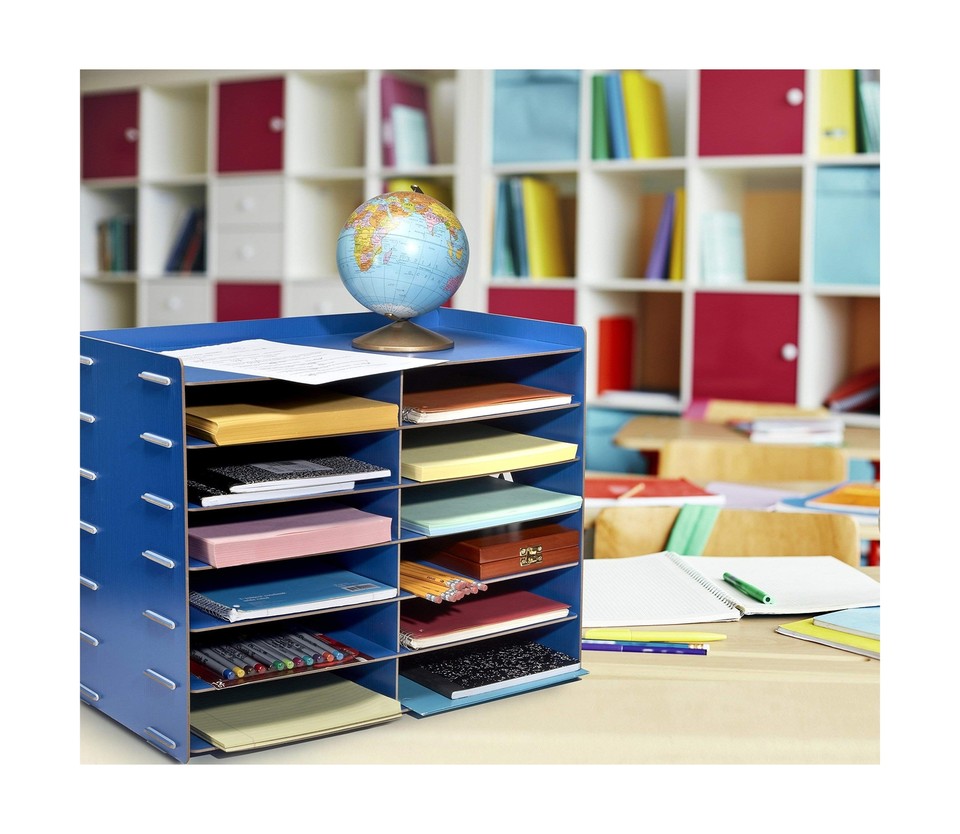 Adir Wood Paper Storage Organizer - Construction Paper Storage ...