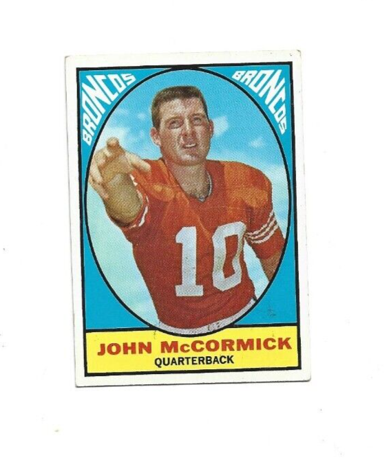 1967 Topps #31 John McCormick Broncos NM | eBay