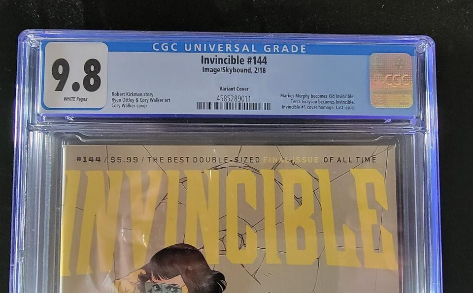 Invincible #144, CGC 9.8 - Terra Variant Cover - Kirkman, Low Print Key ...