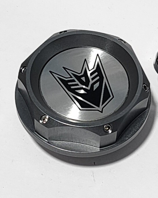 OIL CAP & RADIATOR CAP TRANSFORMERS DECEPTICON FOR SUBIE STI TURBO ...