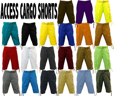 ACCESS MEN'S CARGO SHORTS AS1505 IN MANY COLORS | eBay