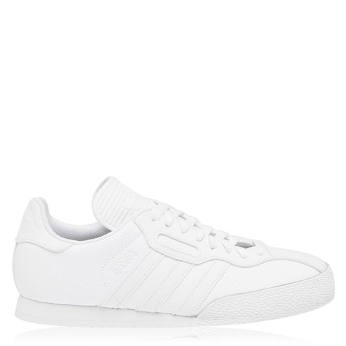 adidas Men's Originals Samba Super Leather Mens Shoes in White | eBay