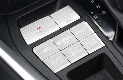 Silver Aluminum Electronic Handbrake Decoration For Toyota RAV4 2019 ...