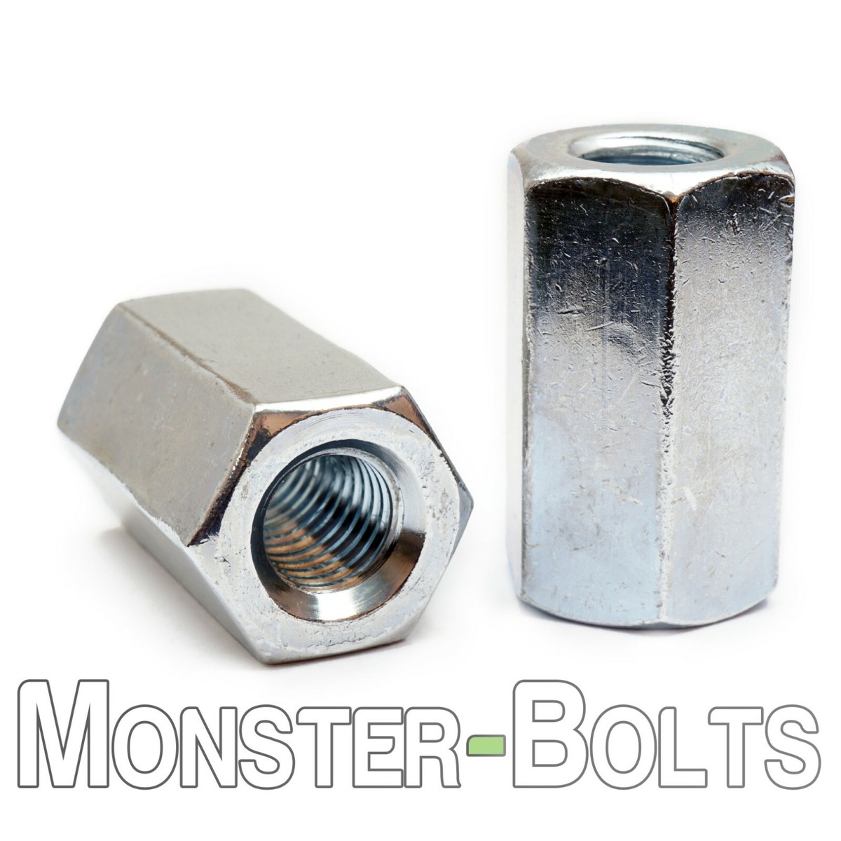 Threaded Rod Connector M8x24mm Hex Coupling Nuts - DIN 6334, Pack Of 10 ...