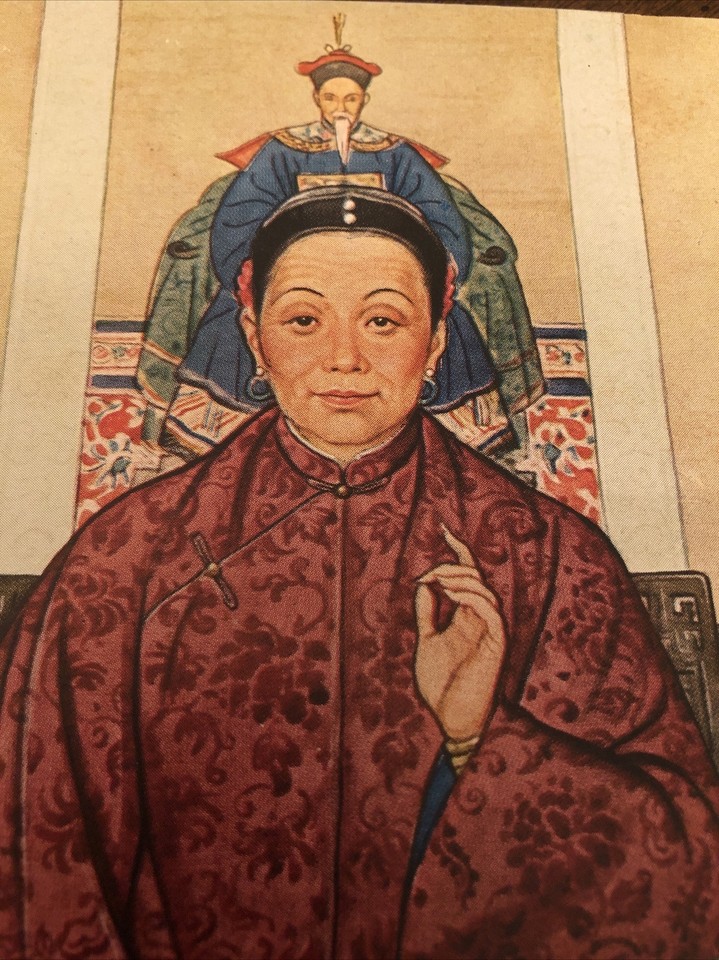 Antique Chinese Malthe Hasselriis Art Print Page Only Mother And ...