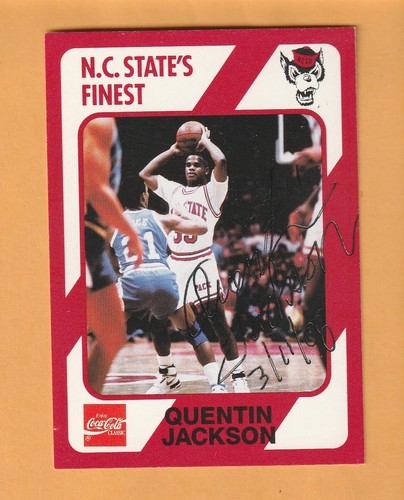 Quentin Jackson NC State Wolfpack Signed 1989 Card #151 9Z | eBay