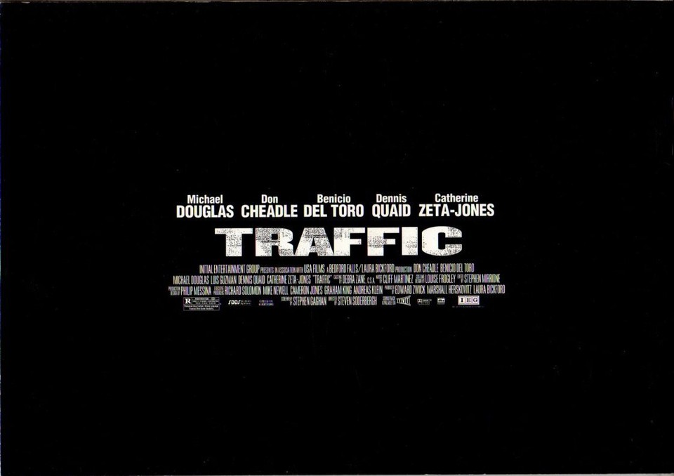 Movie Brochure Traffic Steven Soderbergh Michael Douglas Catherine Zeta ...