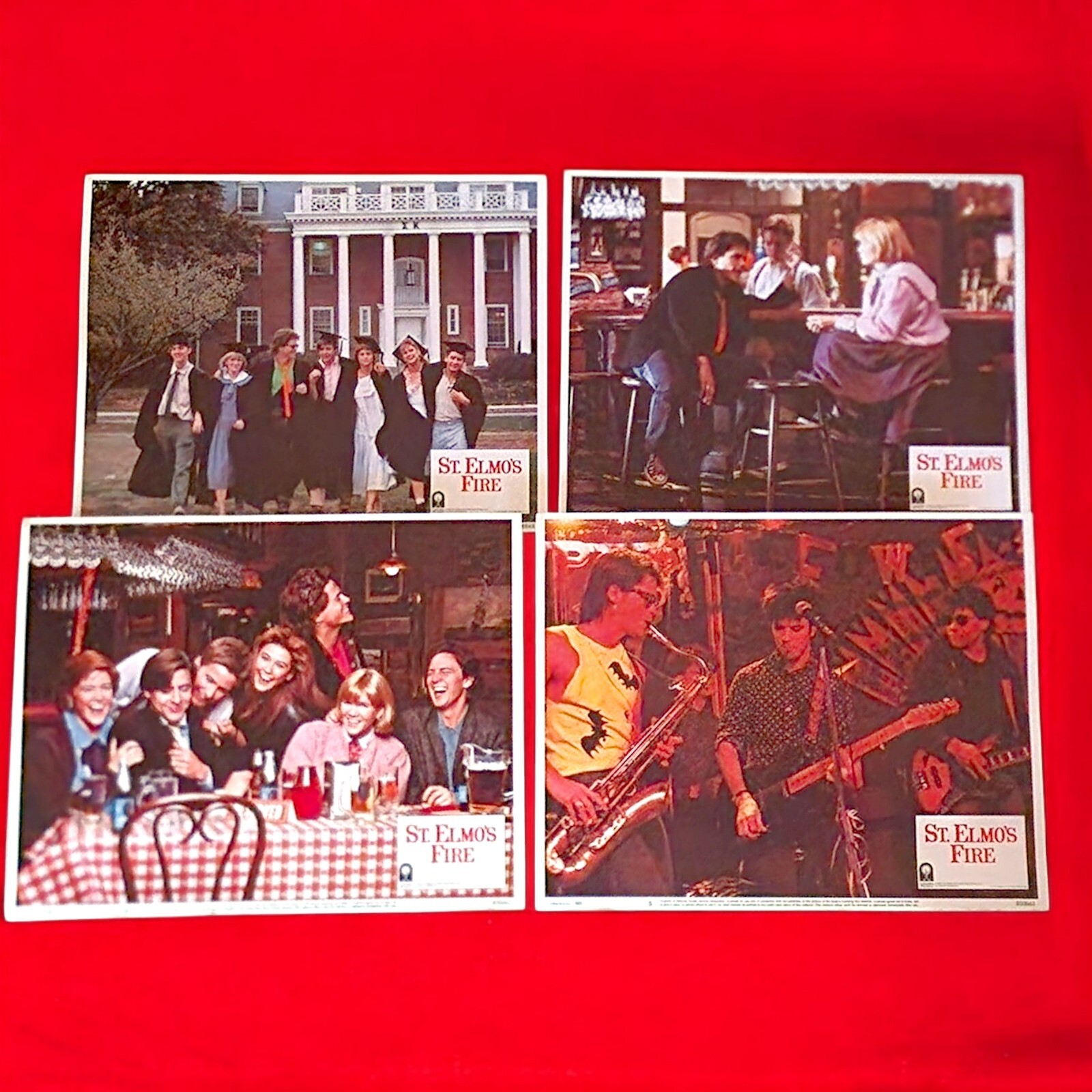 VINTAGE 1985 ST ELMO'S FIRE ORIGINAL LOBBY CARD SET OF 4 RARE | eBay
