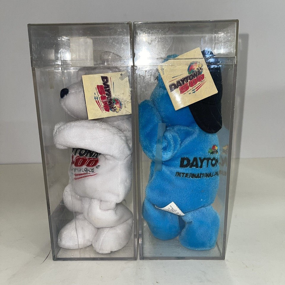 Daytona 500 bears plush stuffed animals used read! | eBay