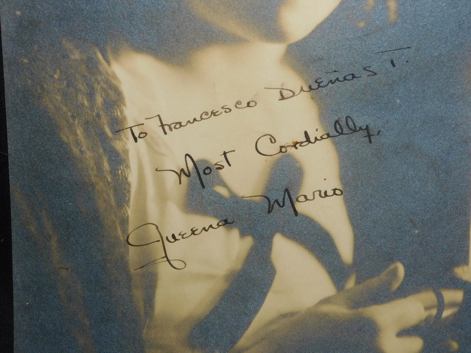 1900'S THEATER/OPERA/ACTRESS AUTOGRAPH AND PHOTO " QUEENA MARIO " 100% ...