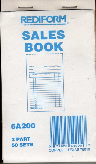 Rediform Sales Order Book Carbon 2 Part 3.375 X 5in 50 Forms 5A200 for sale online | eBay