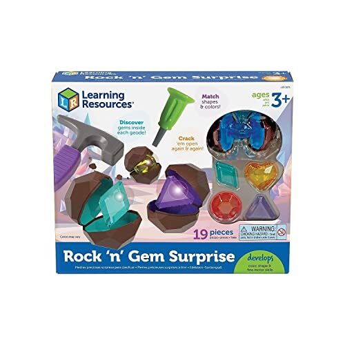Learning Resources Rock 'n Gem Surprise, Sorting, Matching & Counting ...