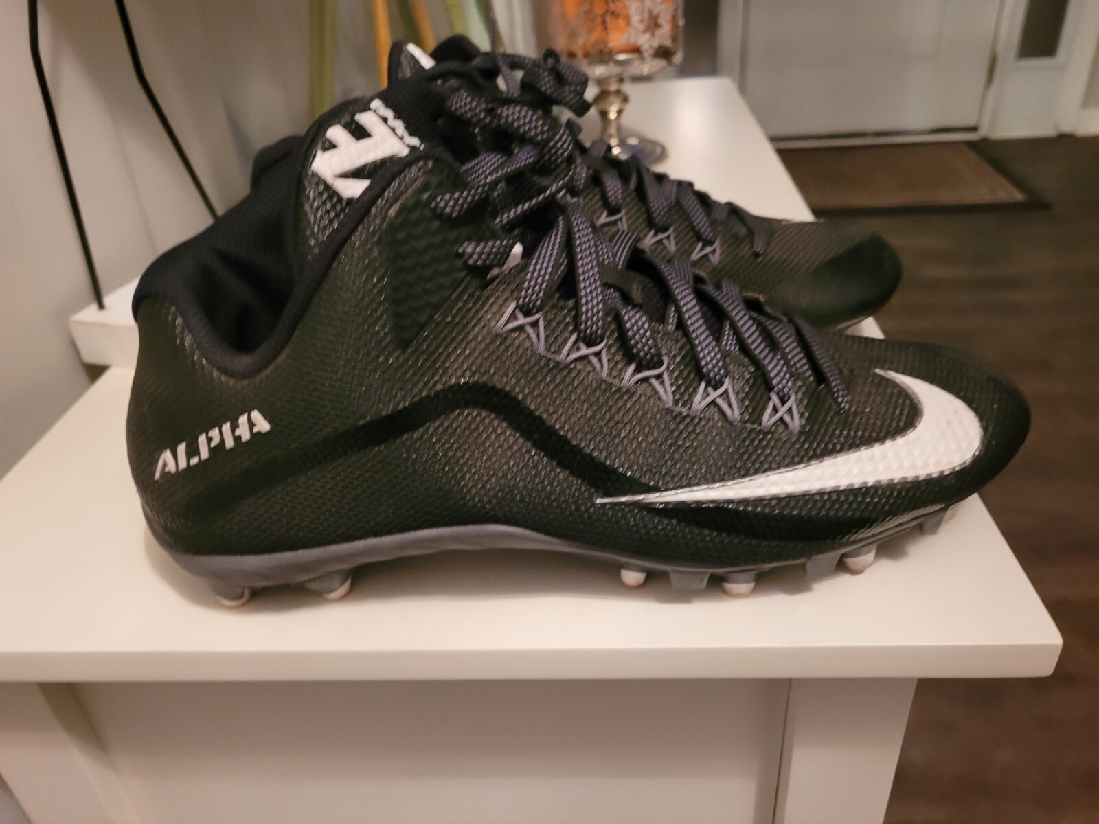 Mens Nike Alpha Cleets Sz 11.5. black and white, gent… - Gem