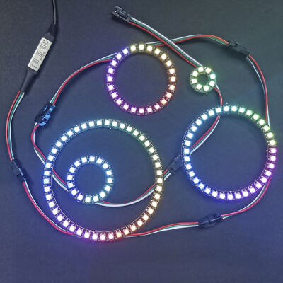 5V WS2812B LED Pixel Ring Panel Module Light 5050 RGB Circle Magic ...