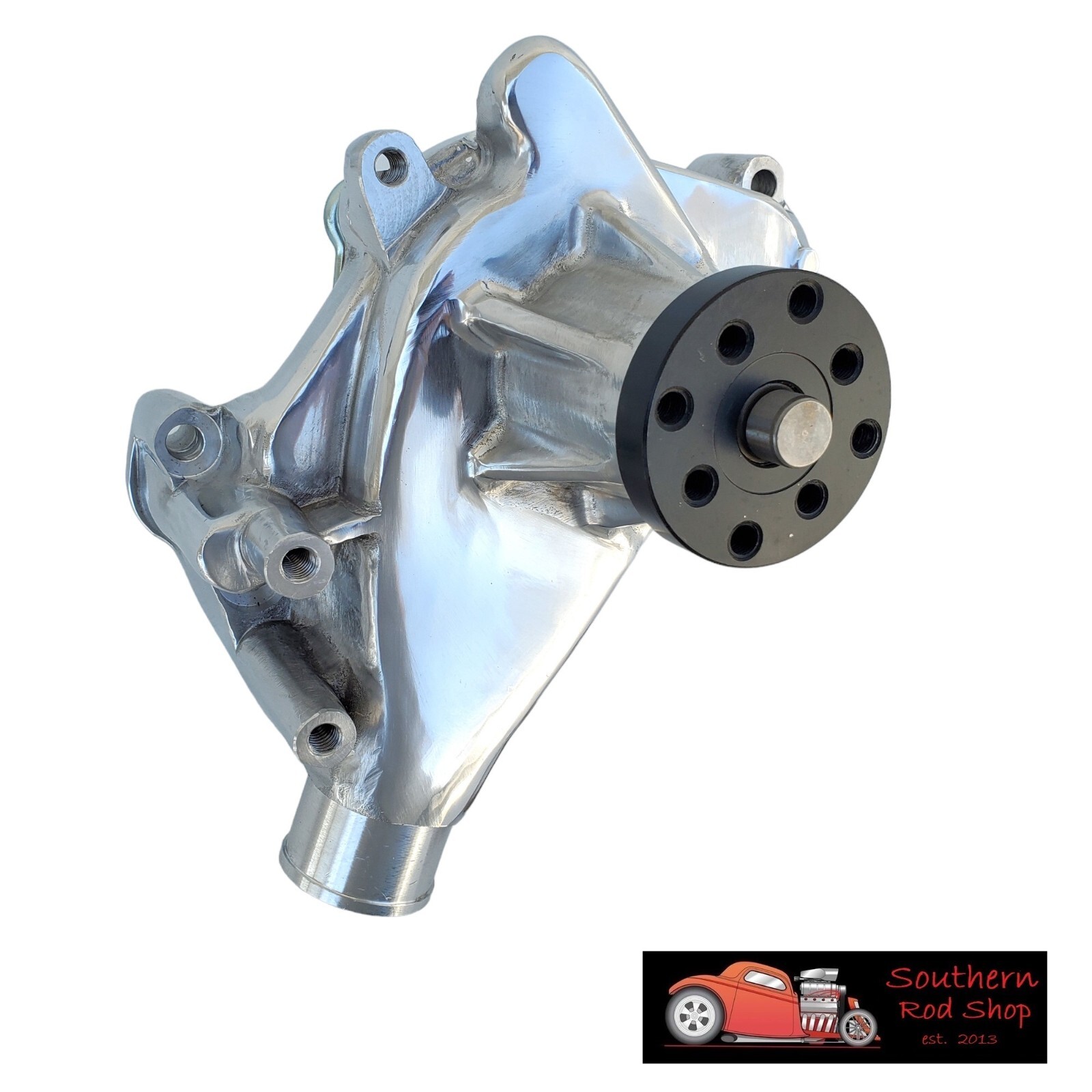 Small Block Chevy Polished Aluminum Long Water Pump High Flow LWP 327 ...