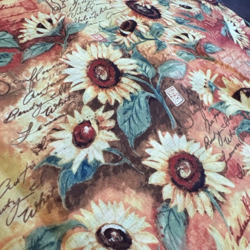 Susan Winget Autumn Sunflowers Sun Flower Cotton Fabric CP32091 Vintage ...