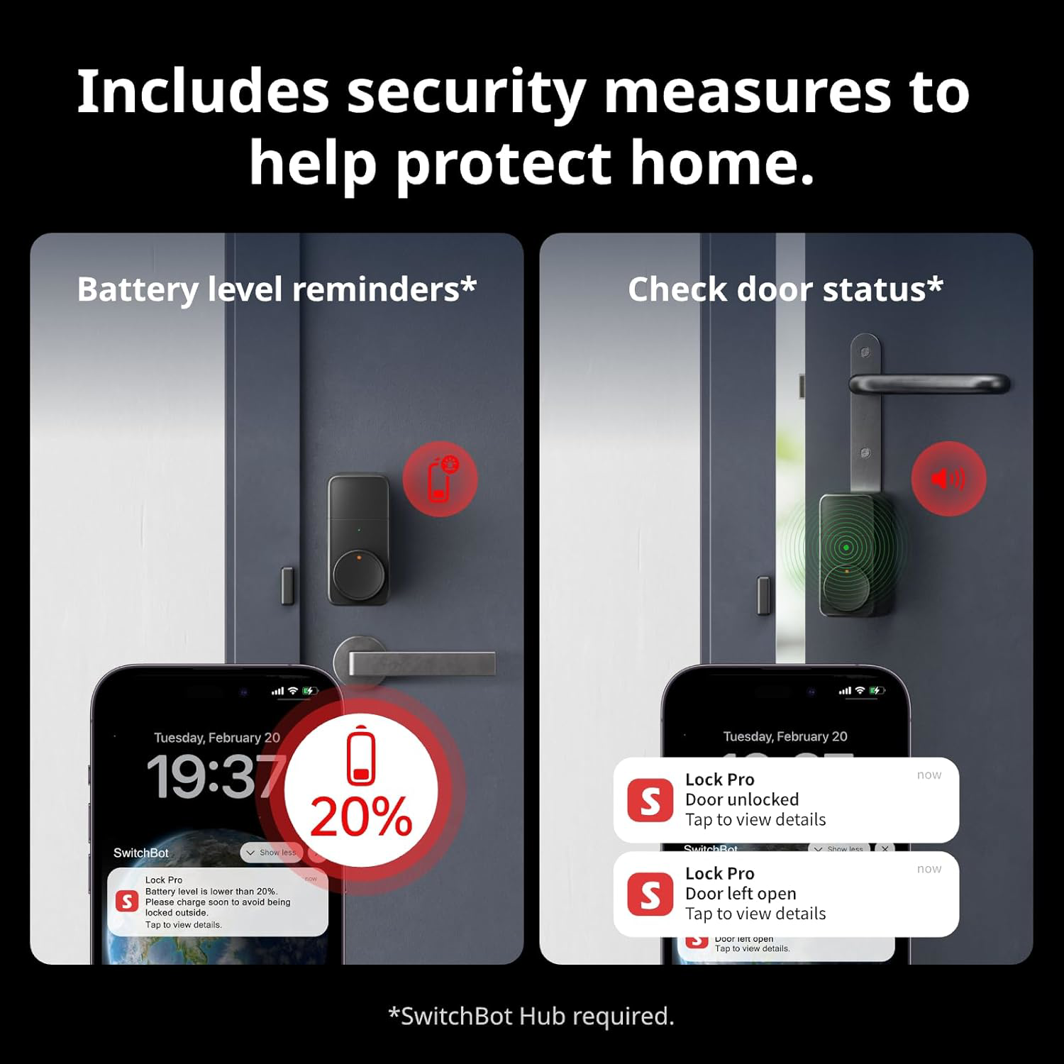SwitchBot Smart Lock Pro, Keyless Entry Door Lock, Smart Door Lock ...