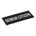 Senior Citizen Black & White Patch, Funny Name Patches | eBay