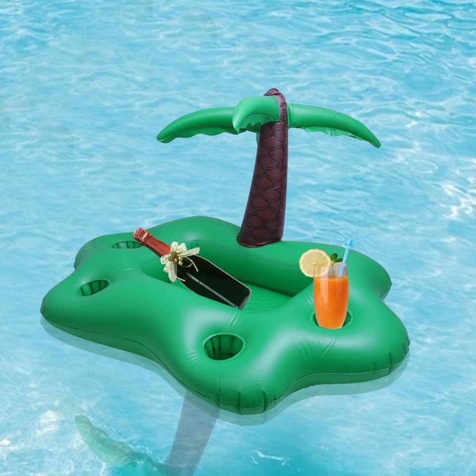 Swimming Pool Cup Holder Beach Holders Sand PVC Coconut Tree Seat ...