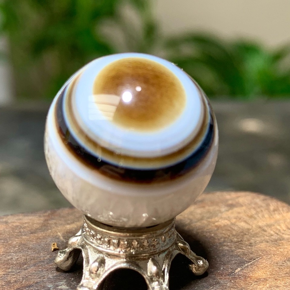 11G Natural Gobi Agate Eye Agate/Crystal Ball Madagascar A637 | eBay