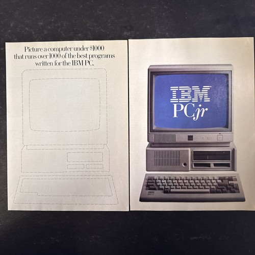 1984 IBM PC JR Print Ad • Original • 1980s ADV04 | eBay