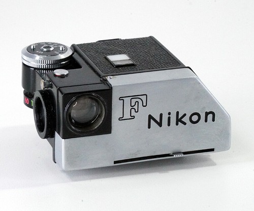 CHROME NIKON FINDER FOR F PHOTOMIC BUTTON SWITCH, JUMPY NEEDLE, AS-IS ...