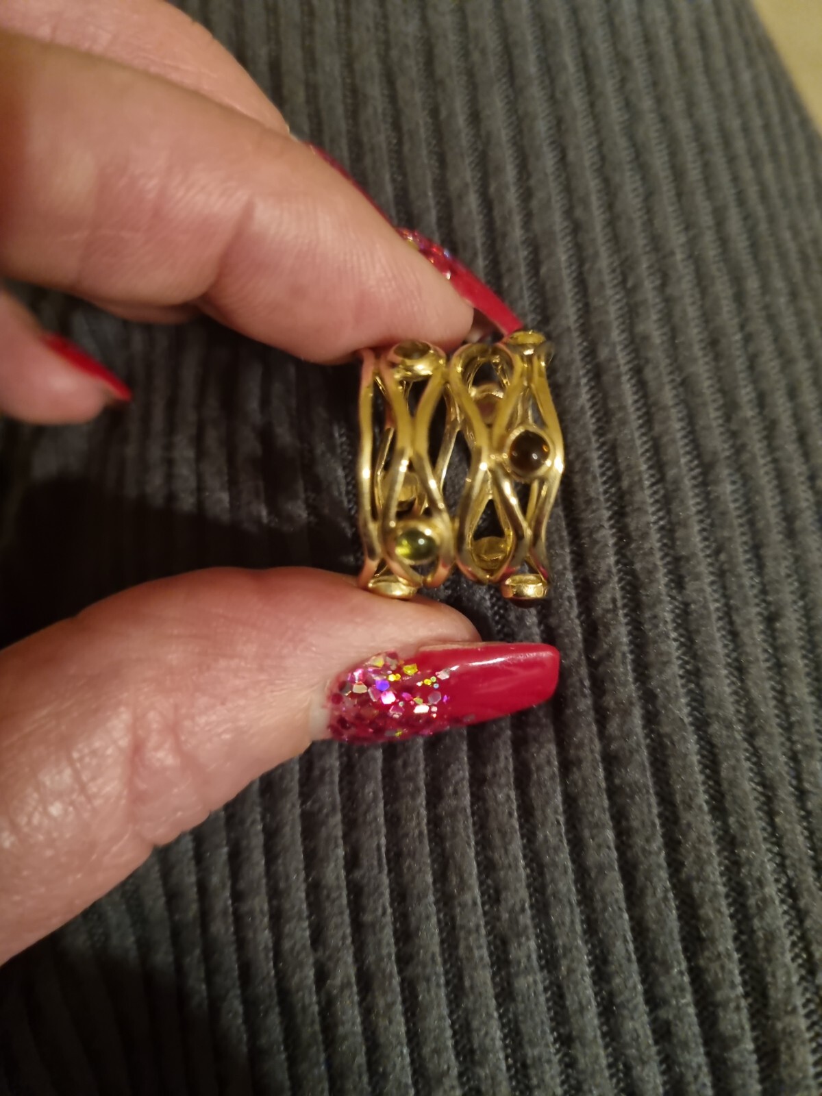 Unusual 9ct gold cachabon ring. | eBay UK