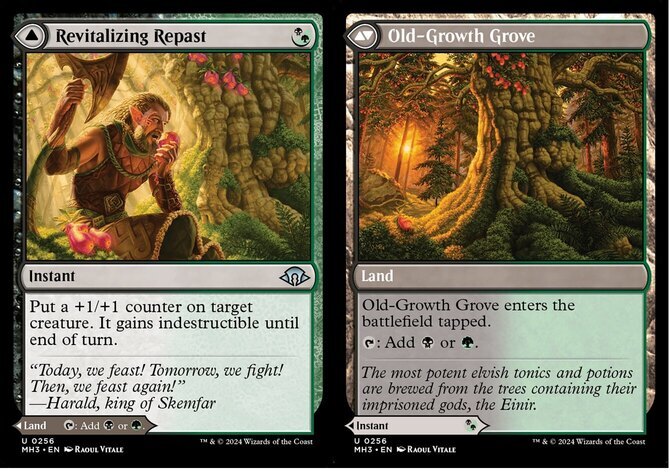 MTG Revitalizing Repast // Old-Growth Grove - Foil, Modern Horizons 3 ...