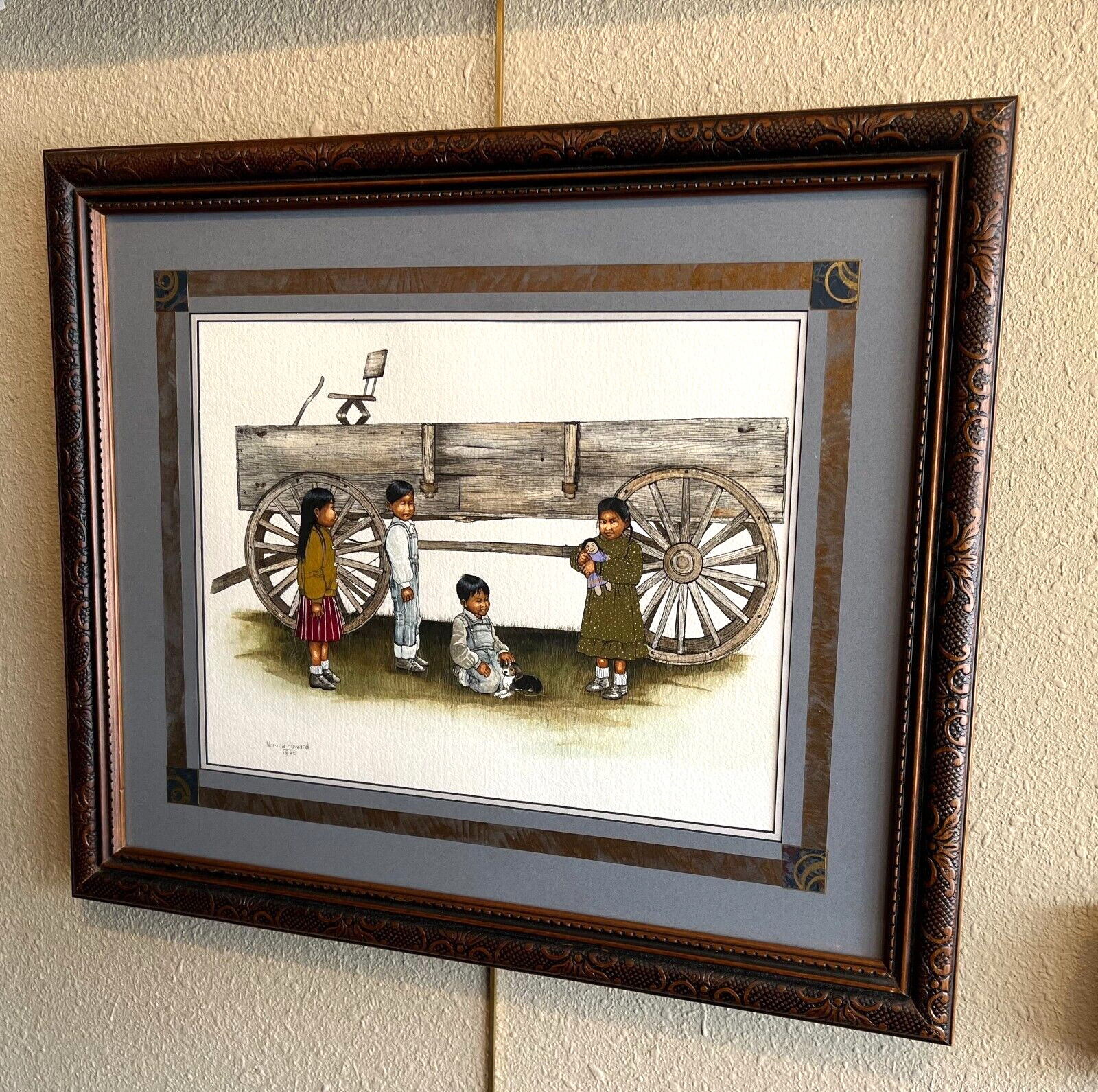Norma Howard painting Oklahoma Native | Grelly USA
