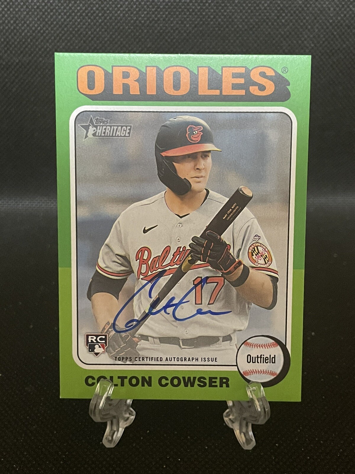 2024 Topps Heritage Colton Cowser Real One Rookie Auto SP Orioles 💎🔥👀 ...