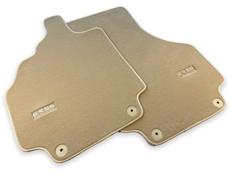 Floor Mats For AUDI R8 2007-2013 Beige ER56 Design Tailored Carpets SET ...