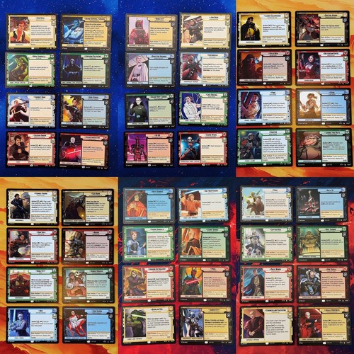 ALL 48x Leaders Star Wars Unlimited SWU COMPLETE LEADER COMMANDER FULL ...