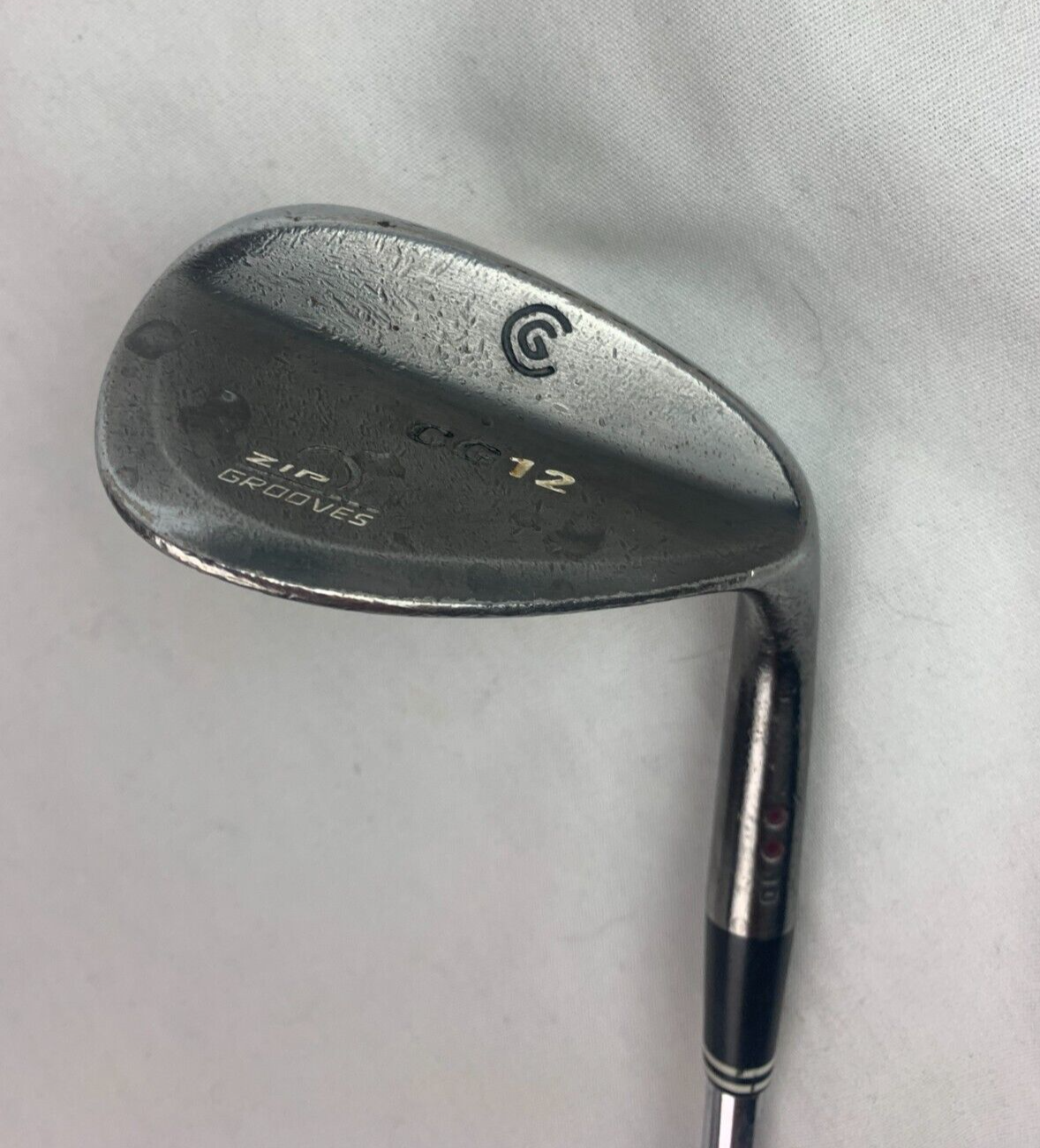 Cleveland CG12 Zip Grooves Lob Wedge 60*Degree RH Wedge Flex 2 red dots ...